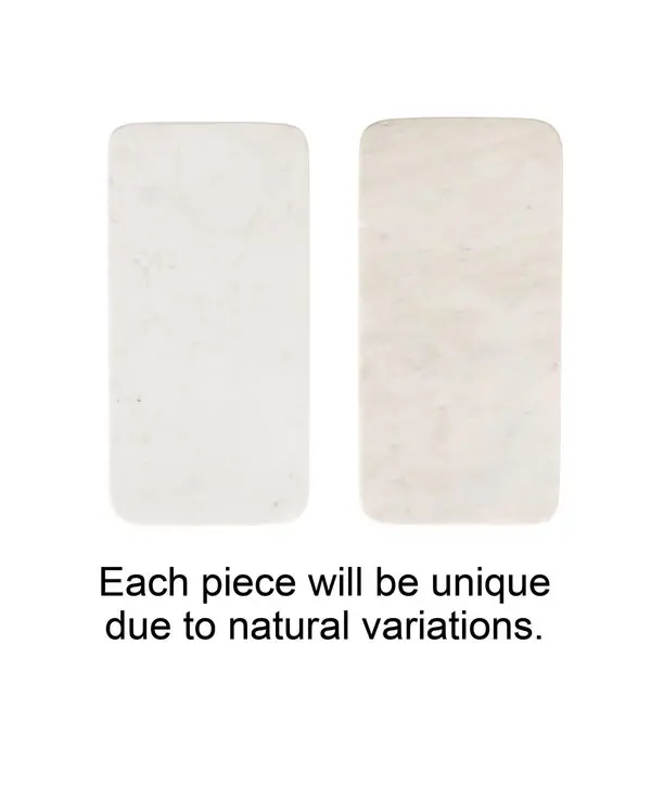 OLIVE GROVE Marble Serving Tray - White