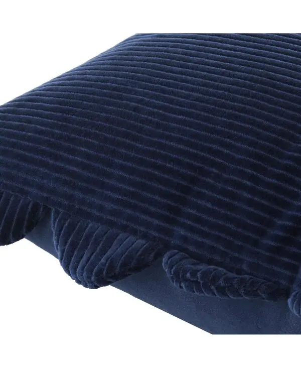 Livabliss Corduroy Quarters Decorative Pillow, 18l X 18w