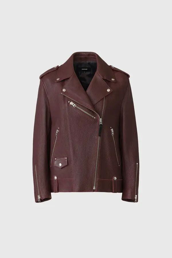 Mackage Cass-pb Moto Jacket - Garnet