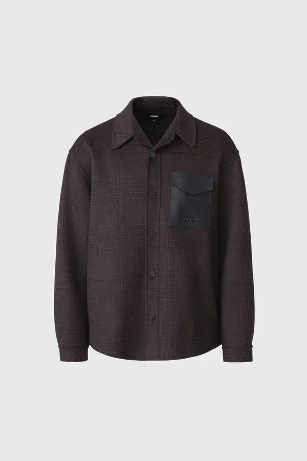 Mackage Emmanuel-pl Shirt Jacket - Navy-coffee