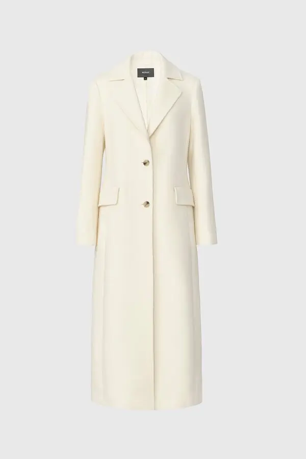 Mackage Corazon Semi-fitted Wool Coat - Cream