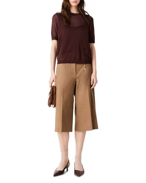 Maje Momita 2-in-1 Top - Brown
