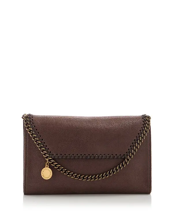 Stella McCartney Falabella Wallet Crossbody Bag - Mahogany