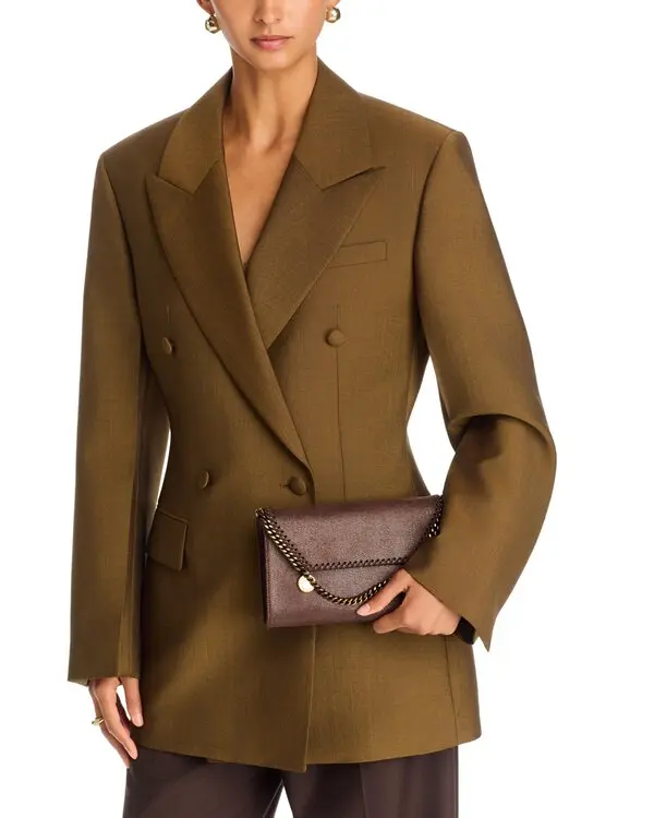 Stella McCartney Falabella Wallet Crossbody Bag - Mahogany