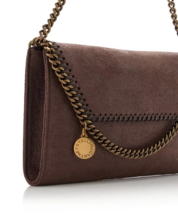 Stella McCartney Falabella Wallet Crossbody Bag - Mahogany