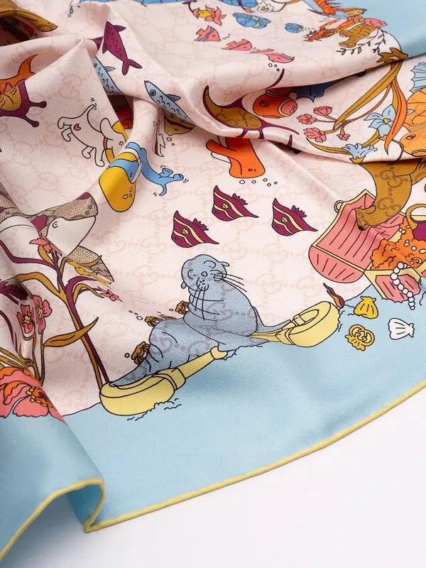 Gucci Submarine` Foulard - Multicolor
