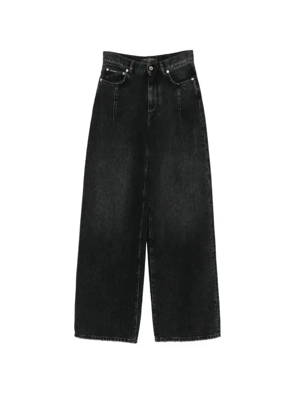 Dolce & Gabbana Wide Leg Jeans - Multicolor