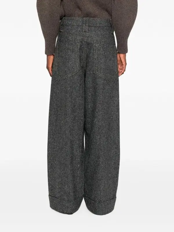 Brunello Cucinelli Wool Trousers - Multicolor