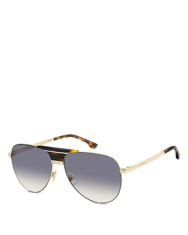 Victoria Beckham Pilot Sunglasses, 60mm - Yellow