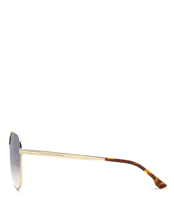 Victoria Beckham Pilot Sunglasses, 60mm