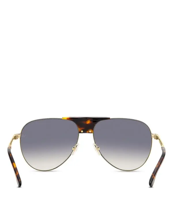 Victoria Beckham Pilot Sunglasses, 60mm