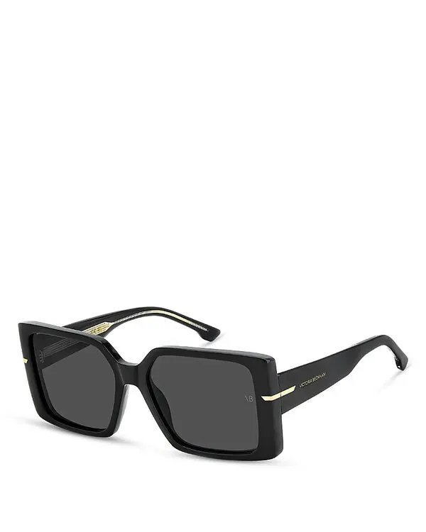 Victoria Beckham Square Sunglasses, 57mm - Black