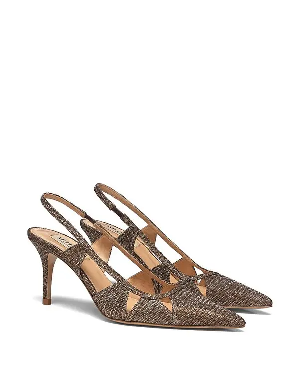 ARTEANA Savona 75 Slingback Pump Glitter - Camel