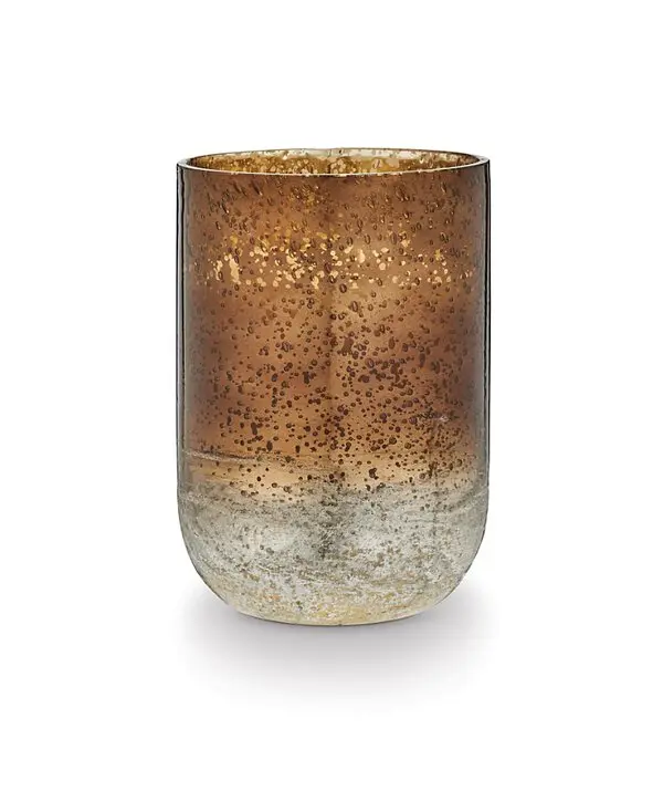 ILLUME Noble Holiday Woodfire Large Radiant Glass Candle, 40 Oz - Brown