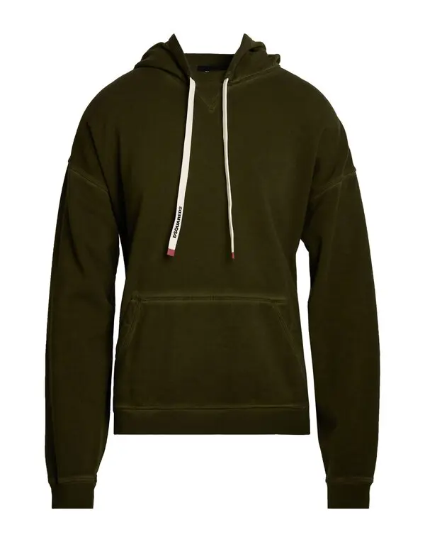 Dsquared2 Sweatshirt Military Size Cotton, Elastane