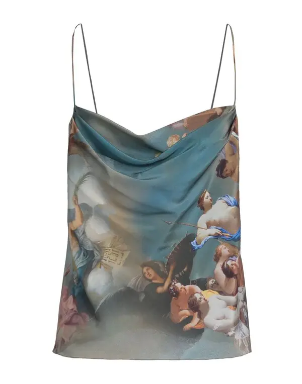 Balmain Top Size Silk - Blue
