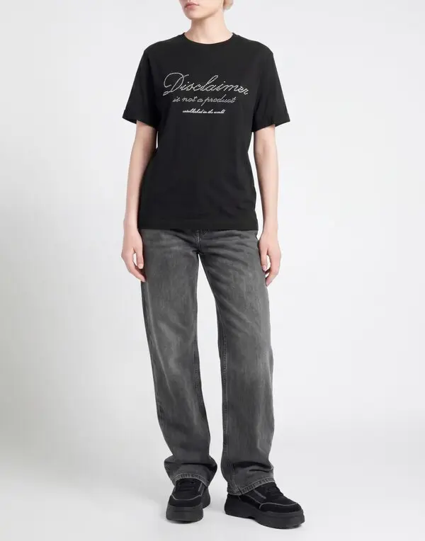 DISCLAIMER T-shirt Cream Size Cotton