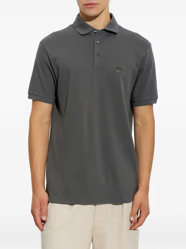 Etro Logo Cotton Polo Shirt