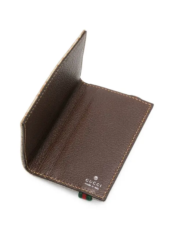 Gucci Gg And Web Detail Wallet