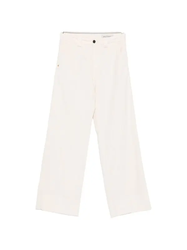 WHITE SAND Cotton Trousers