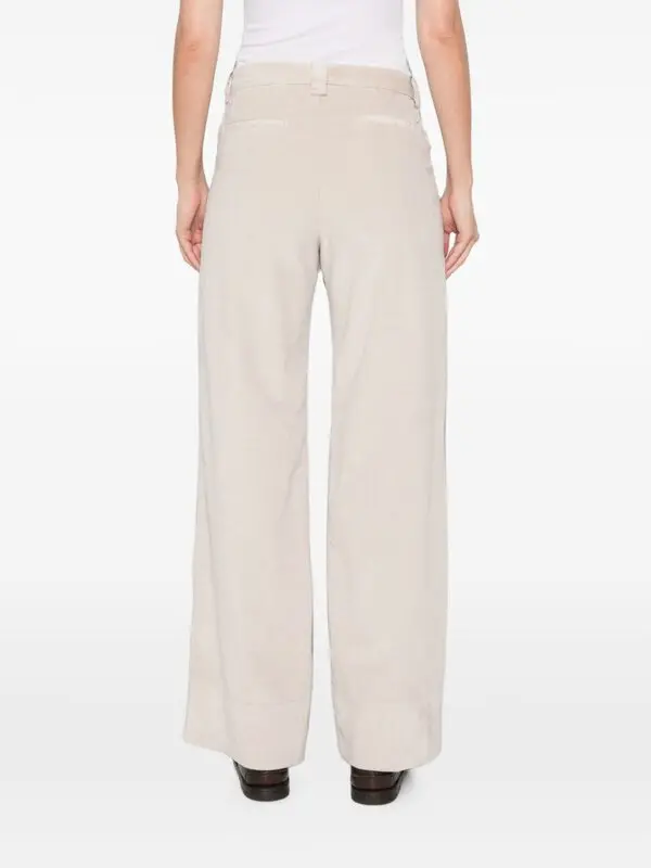 WHITE SAND Cotton Trousers