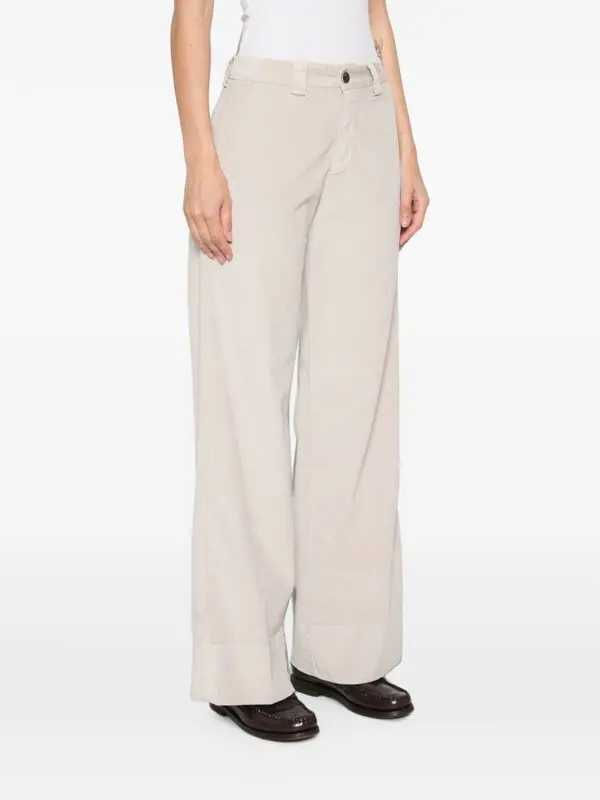 WHITE SAND Cotton Trousers