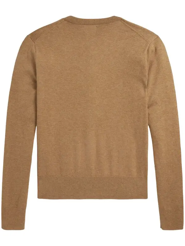Polo Ralph Lauren Stretch Cotton-blend Crewneck Cardigan