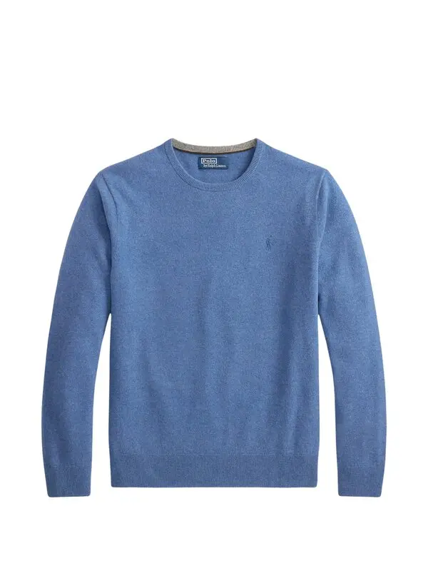 Polo Ralph Lauren Pony Embroidered V-neck Sweater - Sky Blue