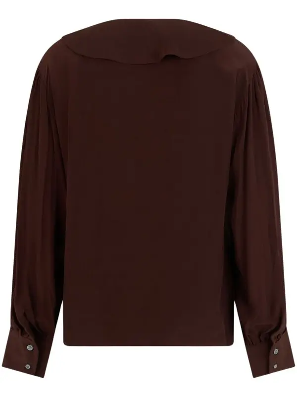 Polo Ralph Lauren Ruffled Long-sleeve Top