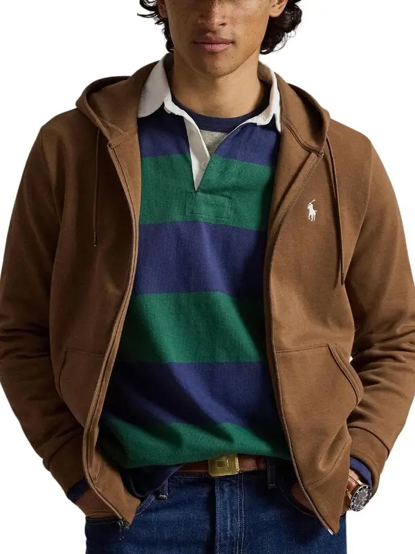 Polo Ralph Lauren Double Knit Full Zip Hooded Sweatshirt