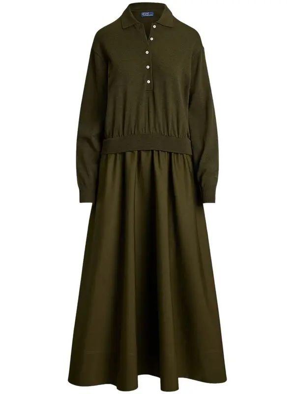 Polo Ralph Lauren Hybrid Knit Polo-bodice Dress