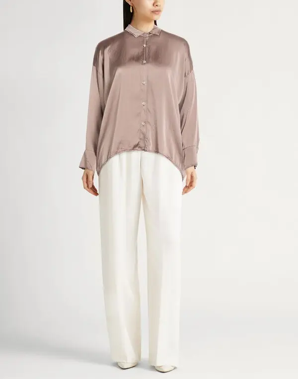 Crossley Shirt Light Size Silk, Elastane - Beige