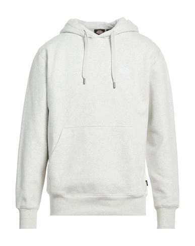Dickies Cotton Polyester Embroidered Logo Hooded Sweatshirt - Light Grey