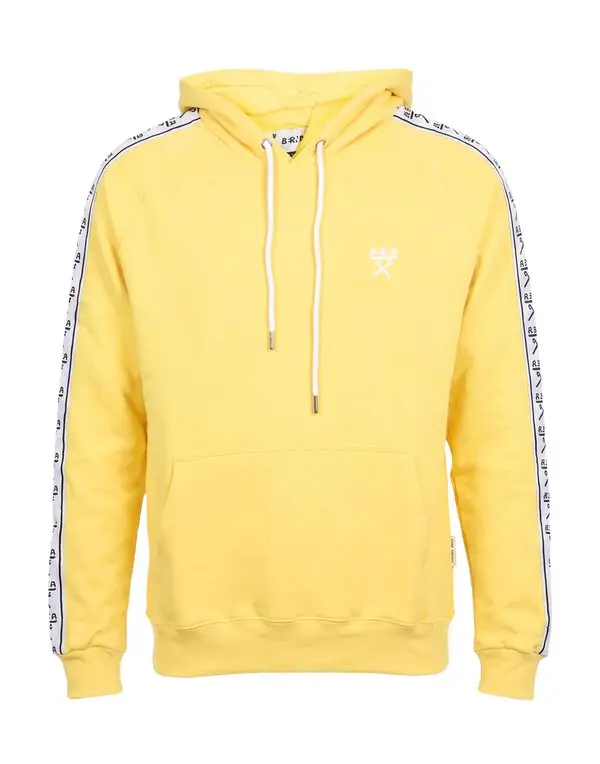BERNA Cotton Terry Hoodie With Side Seam Stripes