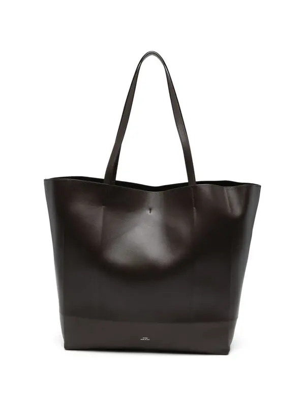 TOTEME Roam Leather Tote Bag - Brown