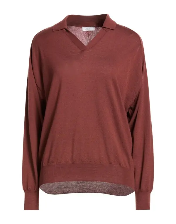 Peserico Sweater Brick Size Virgin Wool