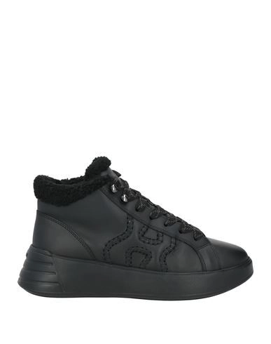 Hogan Sneakers Size Leather, Textile Fibers - Black