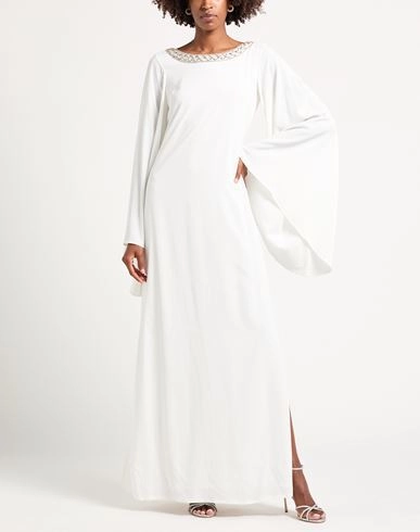 Amen Maxi Dress Light Size Acetate, Silk, Elastane - White