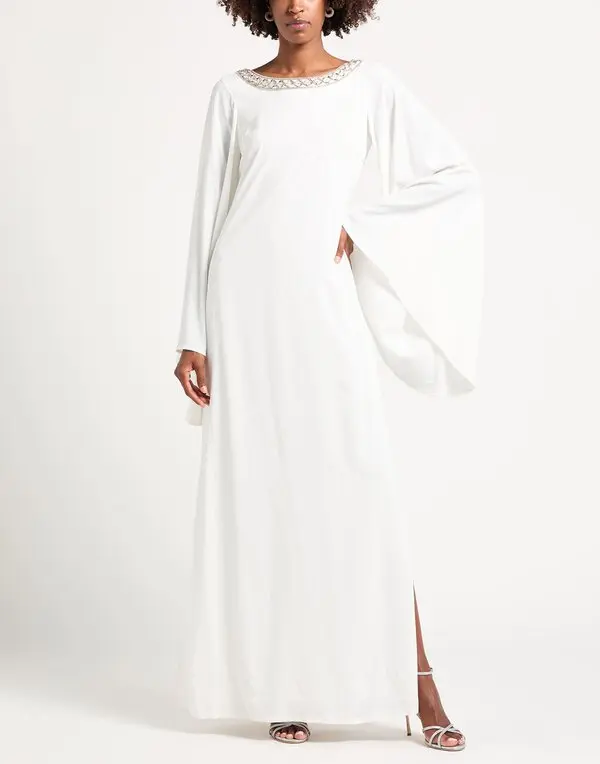 Amen Maxi Dress Light Size Acetate, Silk, Elastane - White