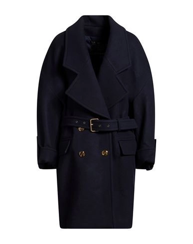 Balmain Coat Size Wool, Cashmere - Navy