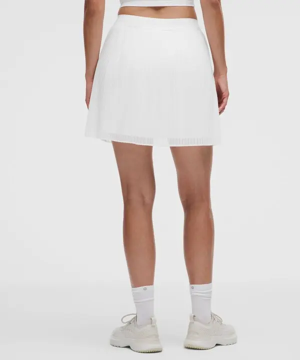 Lululemon Ace Advantage High-rise Pleated Tennis Skirt - White/white
