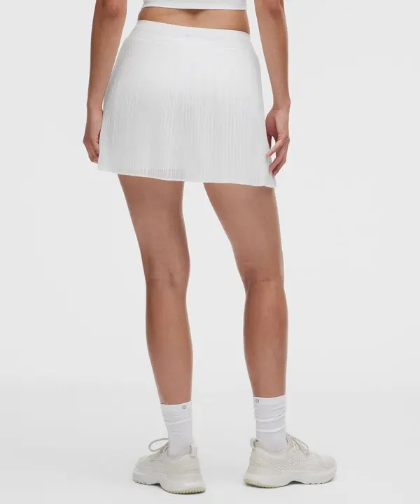 Lululemon Ace Advantage High-rise Pleated Tennis Skirt - White/white
