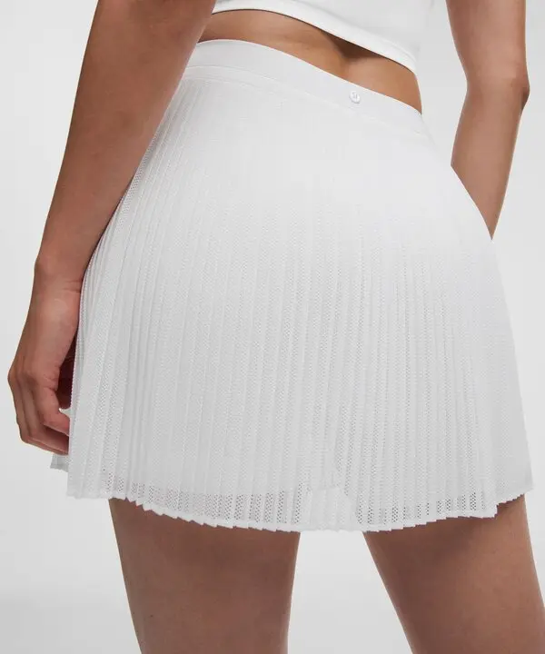 Lululemon Ace Advantage High-rise Pleated Tennis Skirt - White/white