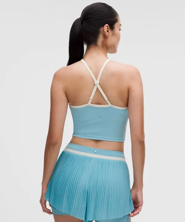 Lululemon Ace Advantage Mesh-panel Tennis Tank Top - Seafoam/light Ivory