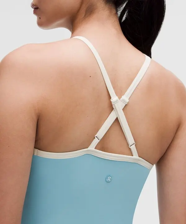 Lululemon Ace Advantage Mesh-panel Tennis Tank Top - Seafoam/light Ivory