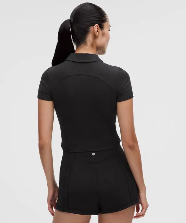 Lululemon Button-up Collared Short-sleeve Shirt - Black