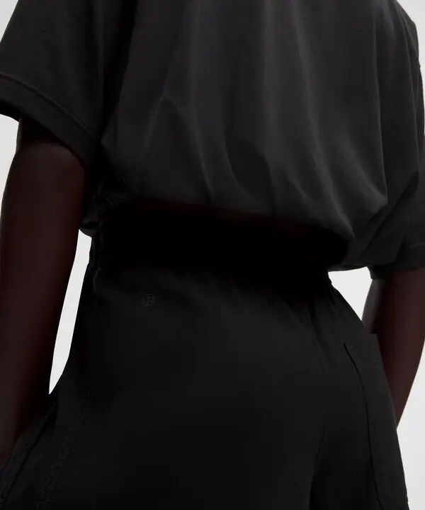 Lululemon Cotton Jersey Bubble-hem T-shirt - Black