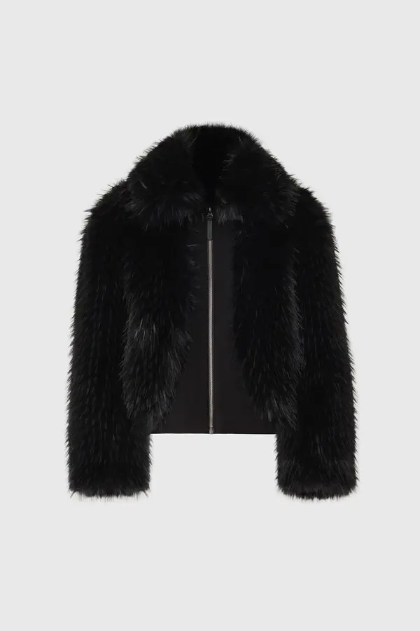Mackage Nanny Faux-fur Jacket - Black