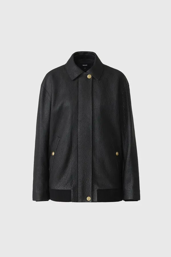 Mackage Rosemary-pb Pebble Leather Jacket