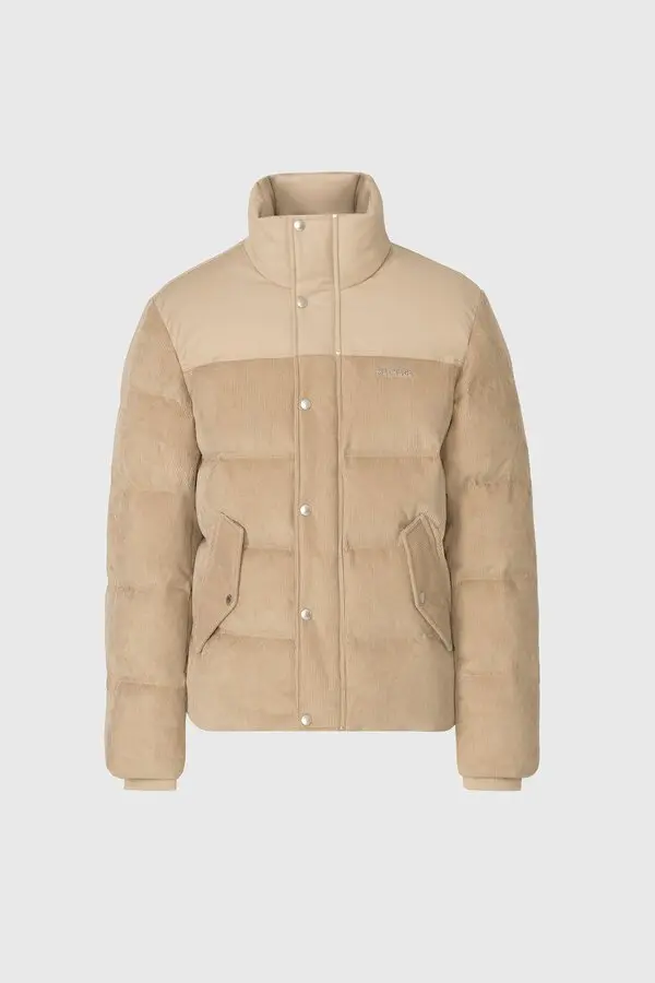 Mackage Everett-cdy Down Corduroy Jacket - Light Camel